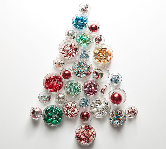 Mercury Mini Elf Christmas Ornament Set | Pottery Barn