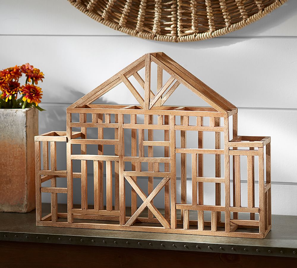 Wooden House | Decorative Objects | Pottery Barn