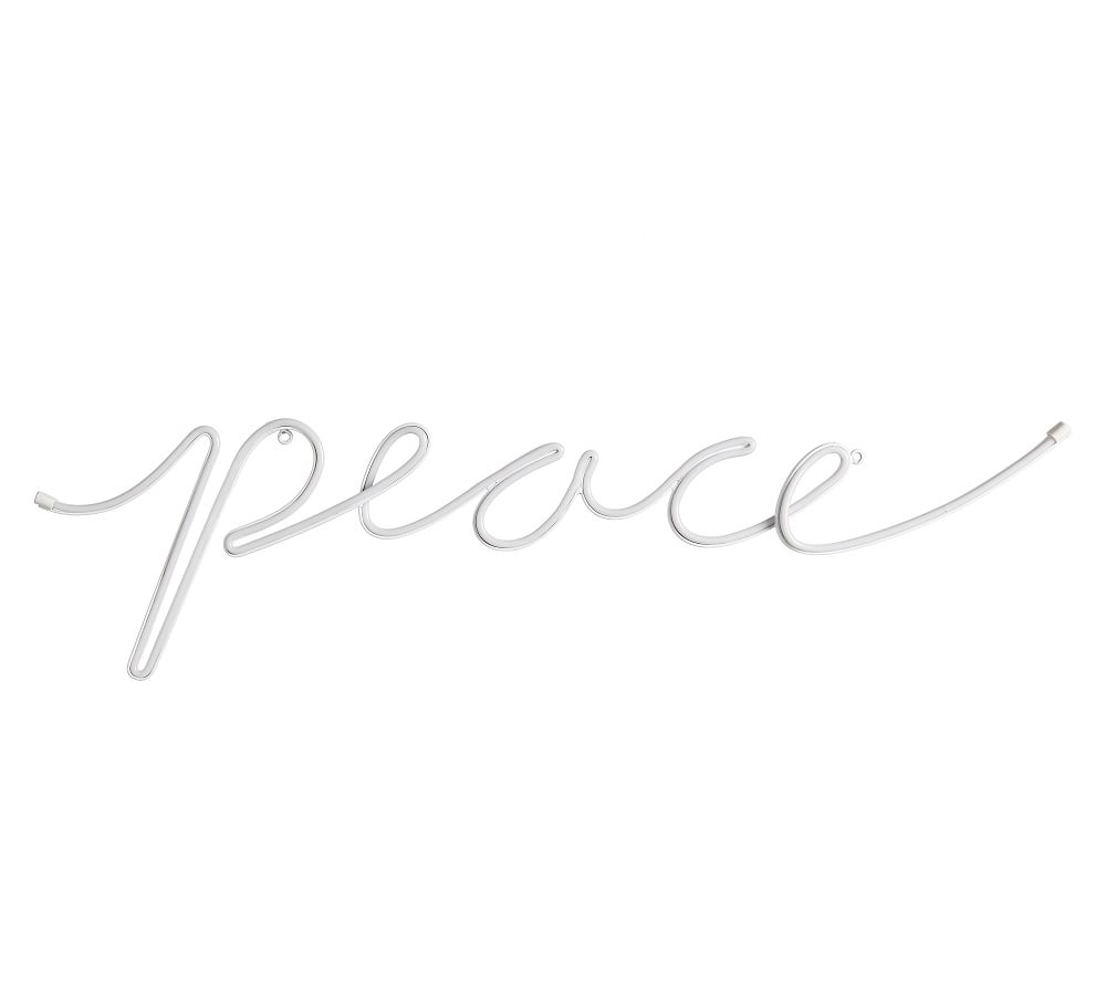 Peace Light Up Sign | Pottery Barn