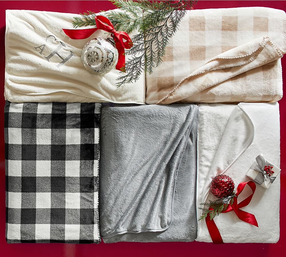 Cozy Buffalo Check Throw Blanket | Pottery Barn