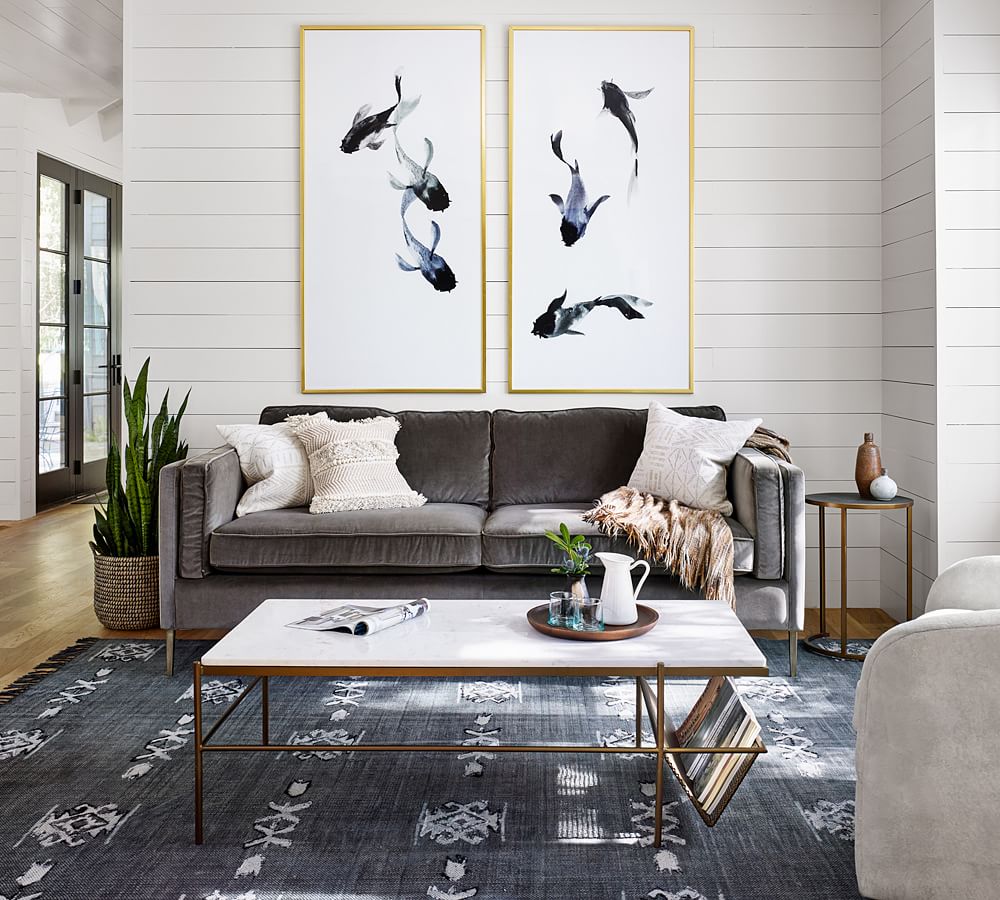 Jayden Rectangular Marble Coffee Table | Pottery Barn