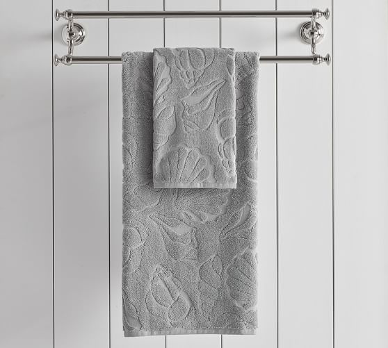 Shell Sculpted Towels | Pottery Barn