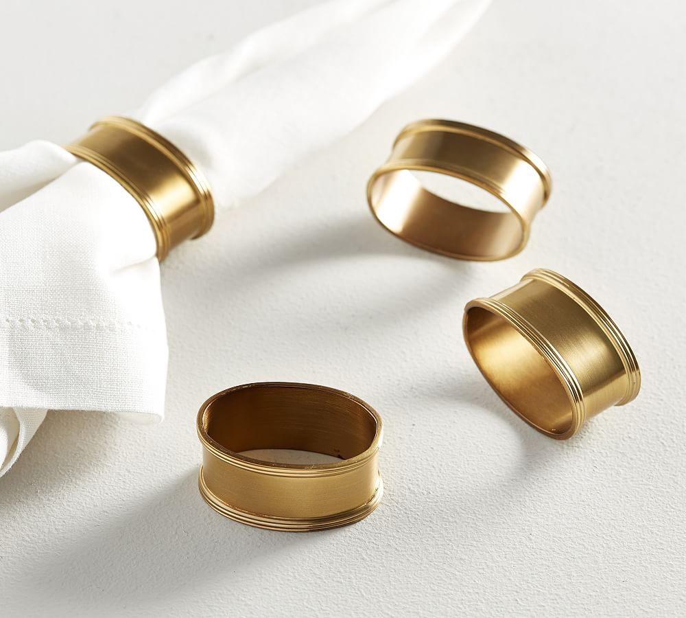 Antique Gold Napkin Rings | Pottery Barn