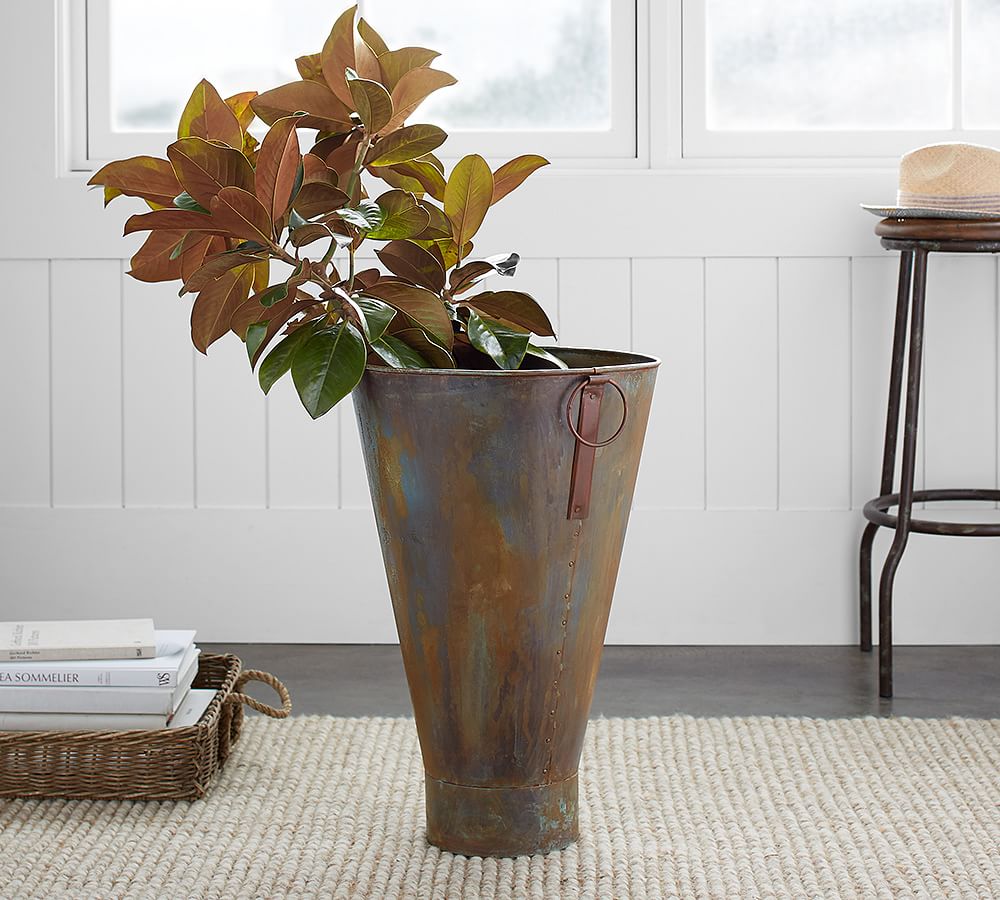 Galvanized Vase | Pottery Barn