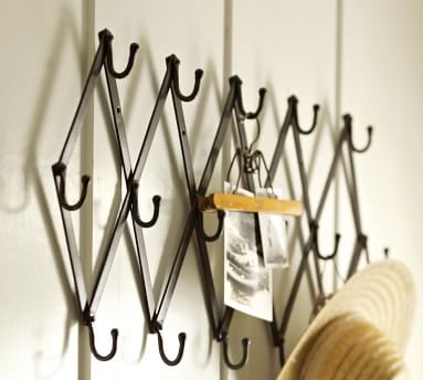 Accordion Row of Hooks | Pottery Barn