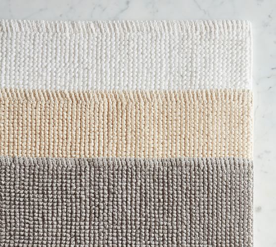 Textured Organic Bath Mat | Pottery Barn