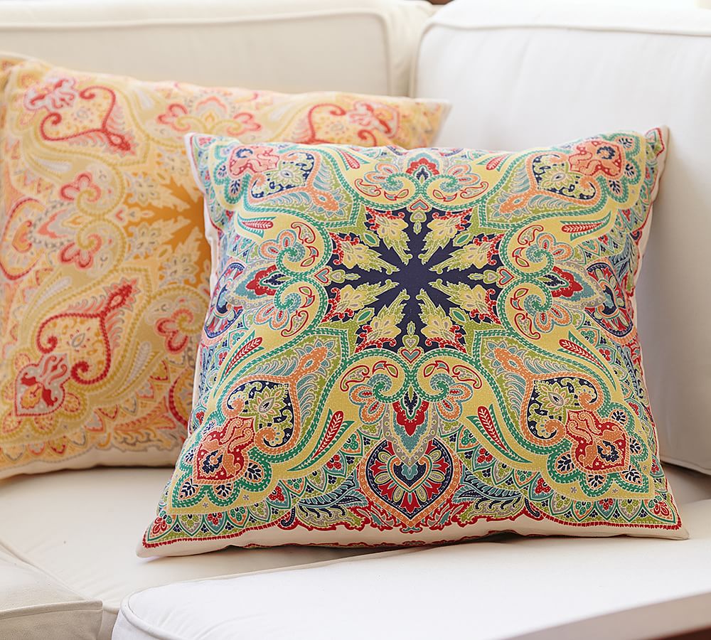Penelope Outdoor Throw Pillow | Pottery Barn