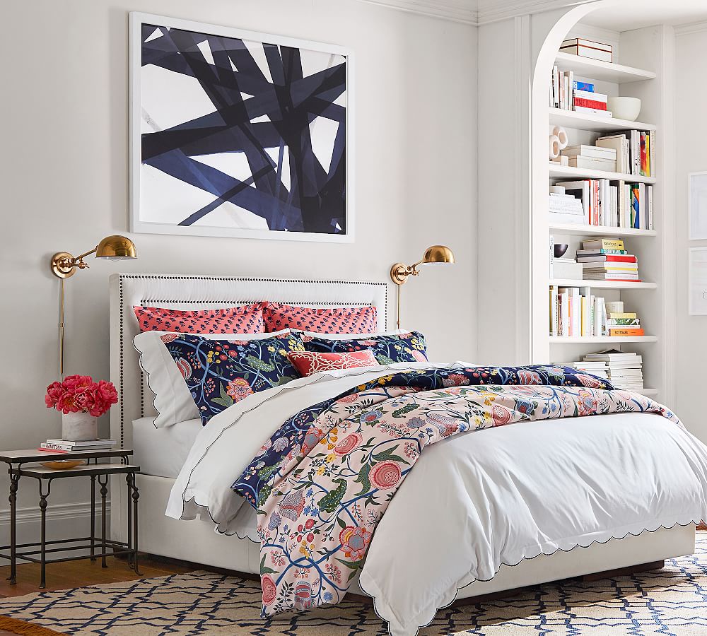 Indigo Matrix Framed Print | Pottery Barn