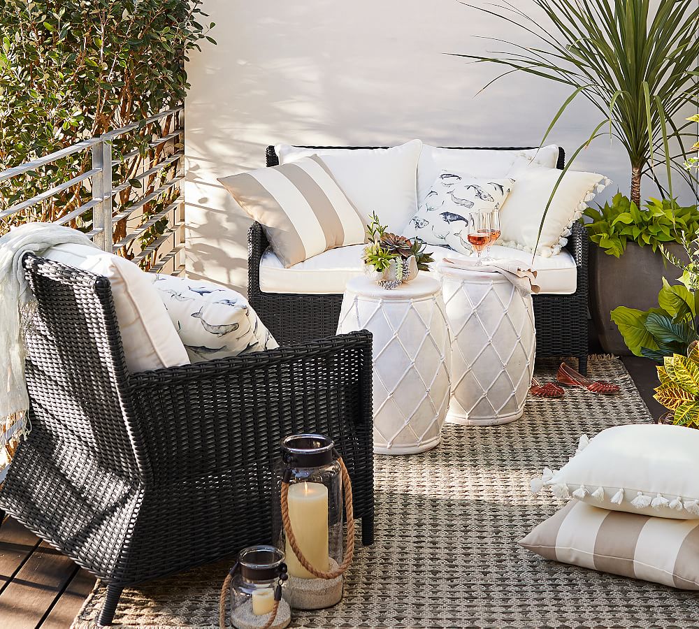 Sea Pod Outdoor Throw Pillow | Pottery Barn