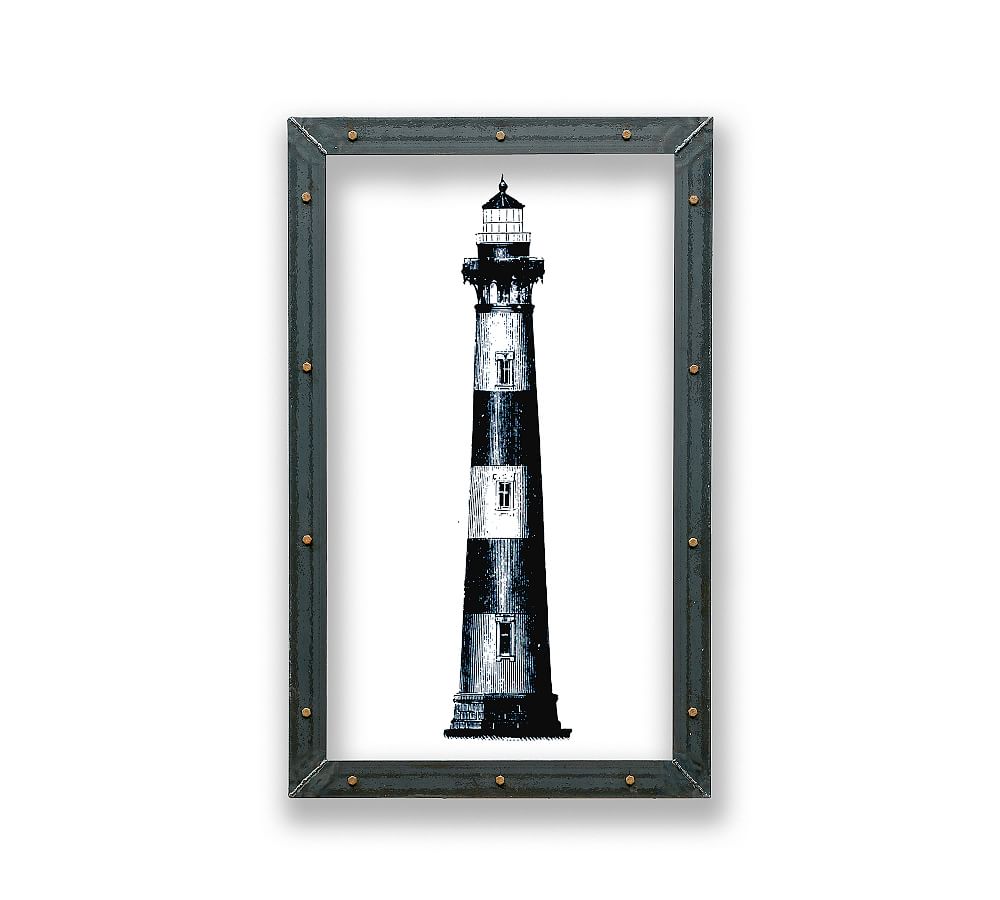 Lighthouse Framed Acrylic Print | Coastal Wall Art | Pottery Barn