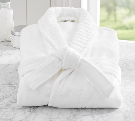 PB Sculpted Bath Robe | Pottery Barn