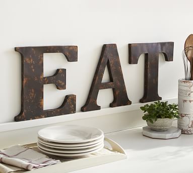 Rustic Metal Letters | Wall Decor | Pottery Barn