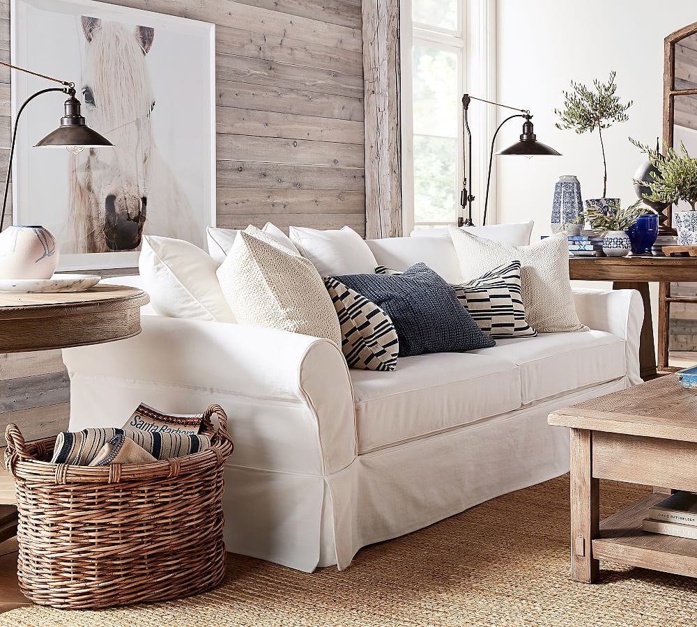 Chelsea Large Oval Storage Basket | Pottery Barn