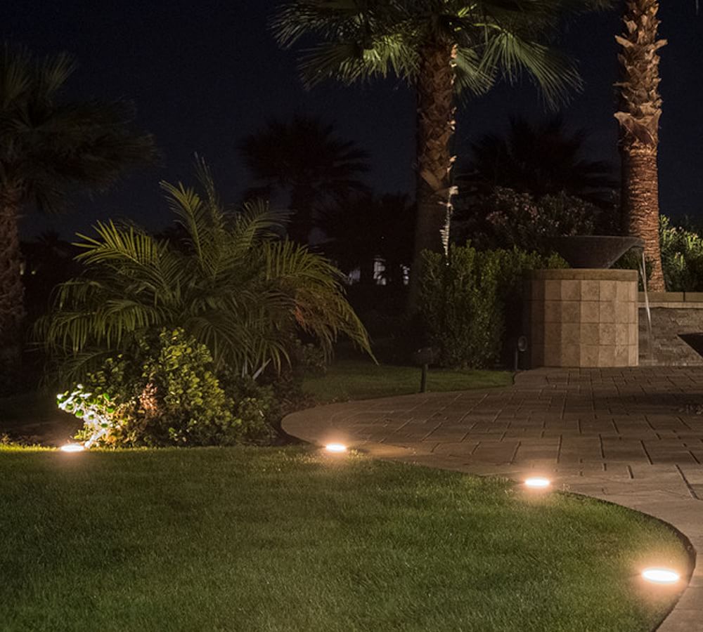 Puck LED Outdoor WiFi Timer Landscape Lights | Pottery Barn