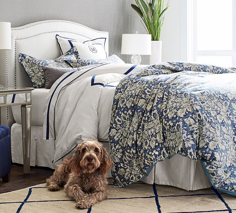 Julia Damask Organic Patterned Duvet Cover & Sham | Pottery Barn