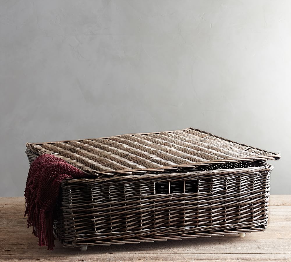 Willow Underbed Storage Basket | Pottery Barn