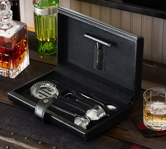 Saddle Noir Bar Tool Set | Pottery Barn