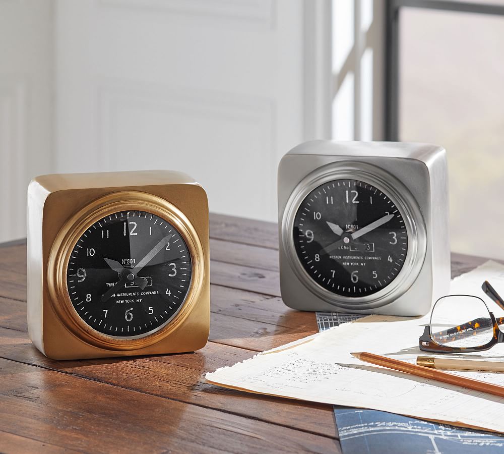 Aviator Table Clock | Decorative Clock | Pottery Barn