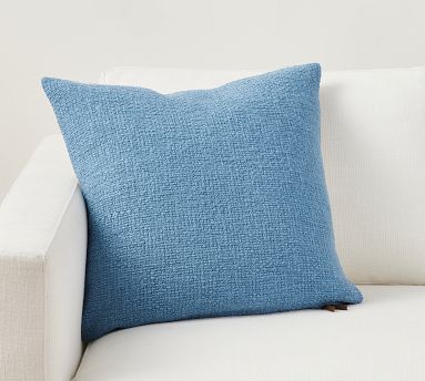 Textured Solid Slub Throw Pillow | Pottery Barn