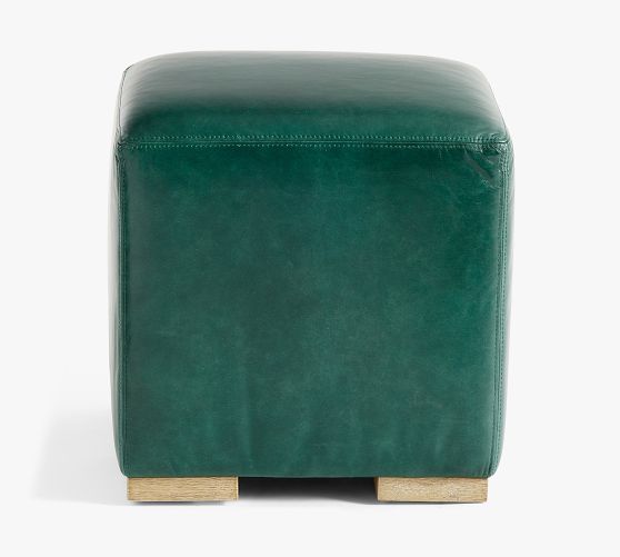 Universal Leather Cube | Pottery Barn