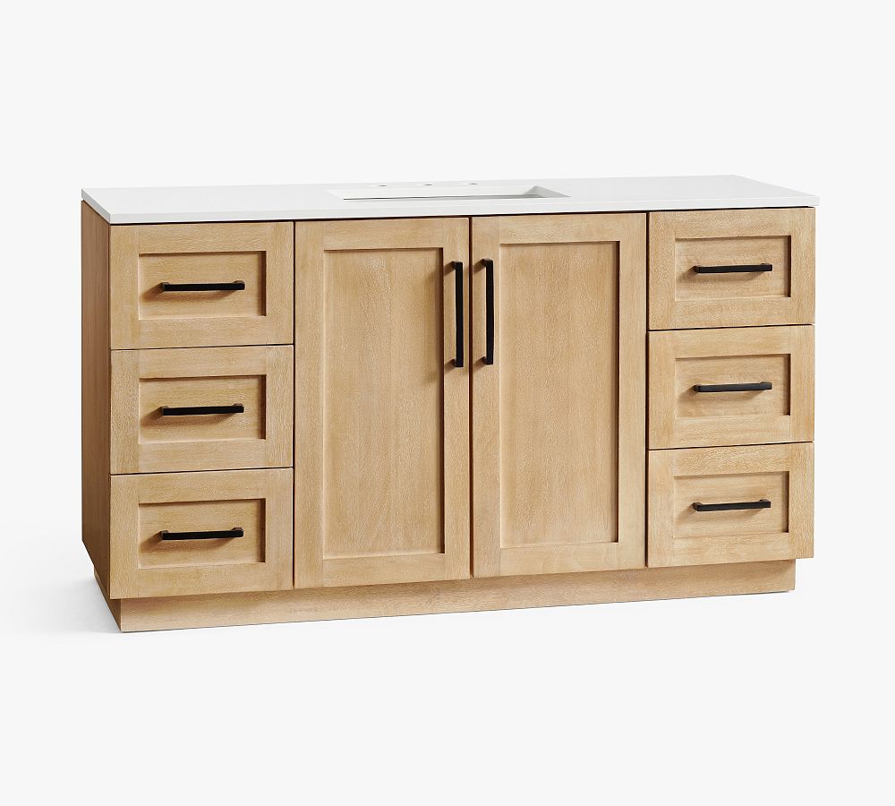 Miller 58" Single Wide Sink Vanity | Pottery Barn