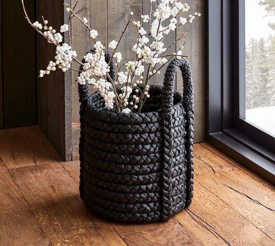 Beachcomber Round Handled Storage Baskets | Pottery Barn