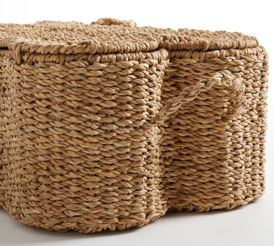 Safi Handwoven Seagrass Bone Storage Basket | Pottery Barn