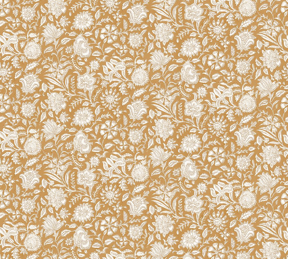Floral Block Print Wallpaper | Pottery Barn