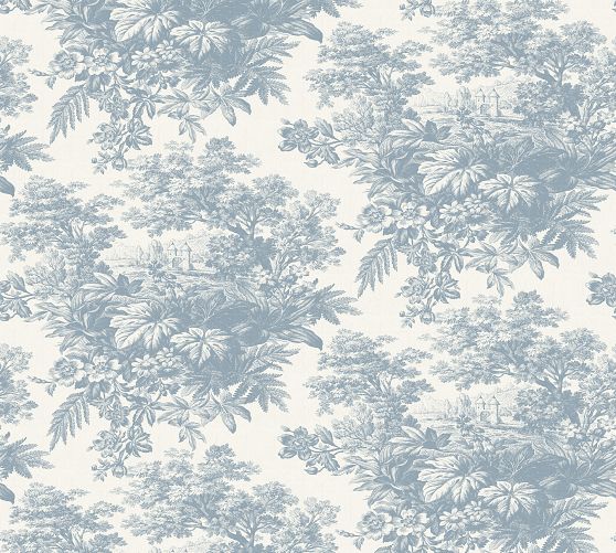Matine Toile Wallpaper | Pottery Barn