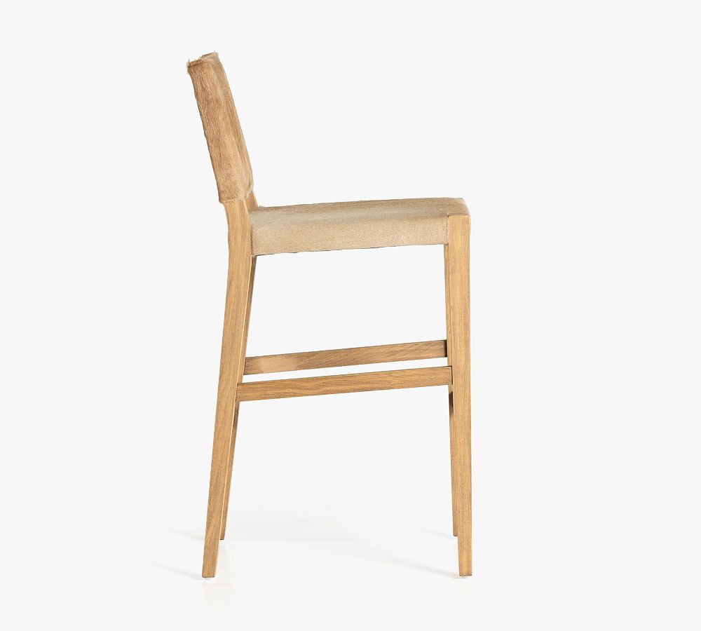 Perez Hair-On-Hide Bar & Counter Stool | Pottery Barn