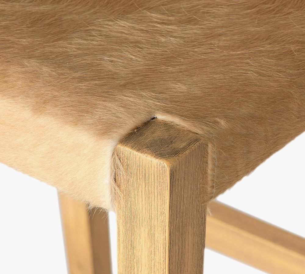 Perez Hair-On-Hide Bar & Counter Stool | Pottery Barn