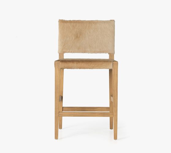 Perez Hair-On-Hide Bar & Counter Stool | Pottery Barn