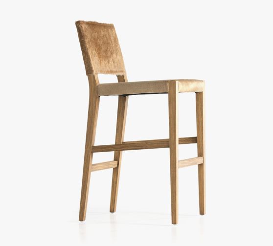 Perez Hair-On-Hide Bar & Counter Stool | Pottery Barn