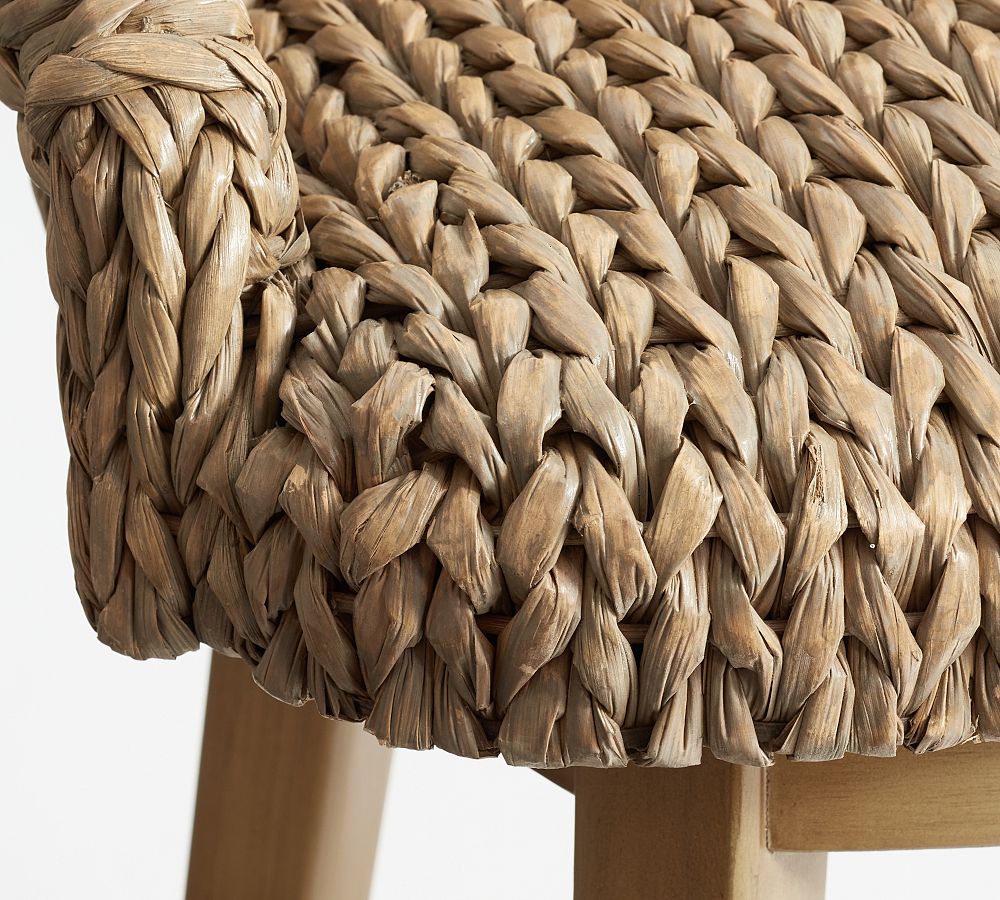 Seagrass Bucket Swivel Counter Stool | Pottery Barn