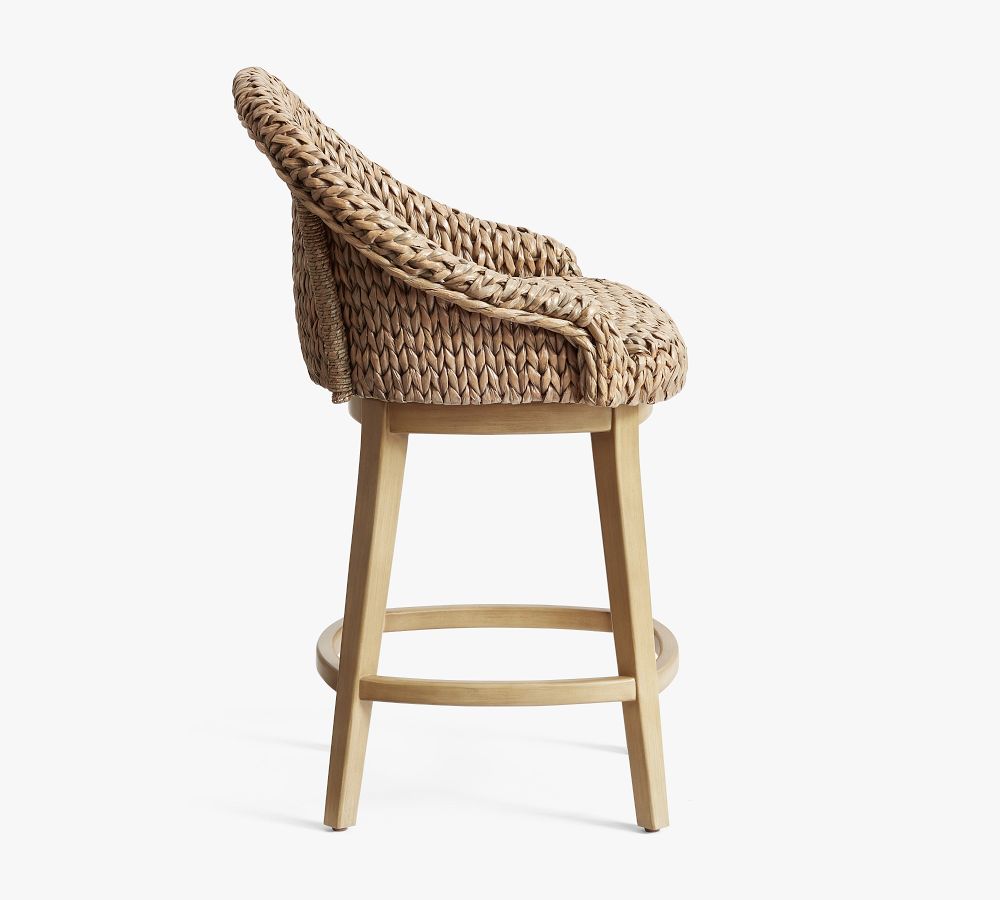 Pottery Barn Seagrass Bucket Swivel Counter Stool Yorkdale Mall