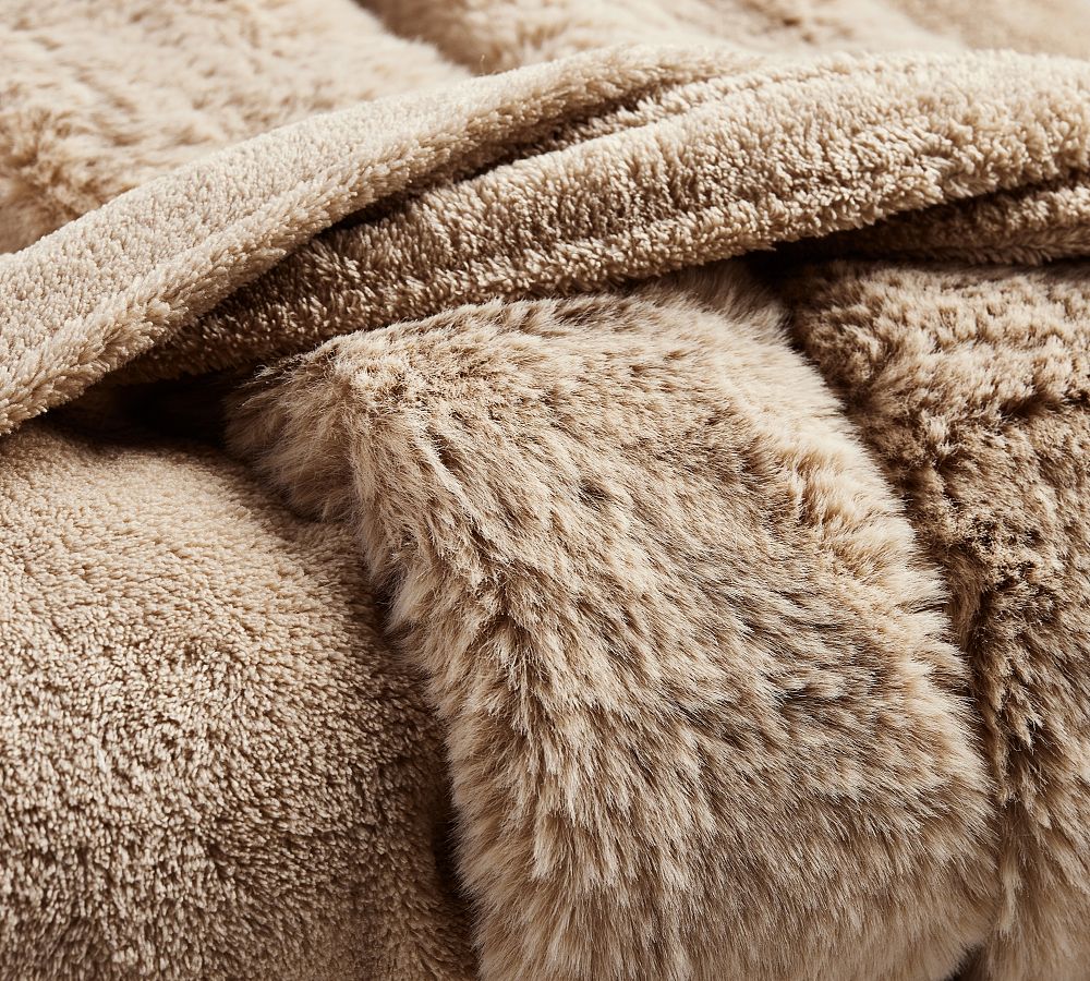 Alpine Faux Fur Robe | Pottery Barn