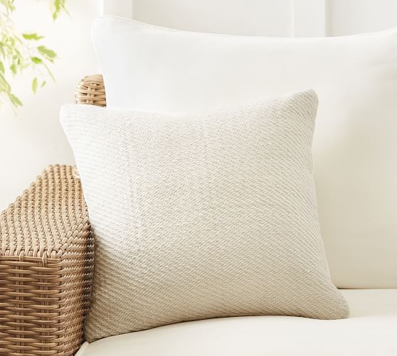 Eldoris Textured Outdoor Throw Pillow | Pottery Barn