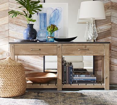 Parker Reclaimed Wood Console Table | Pottery Barn