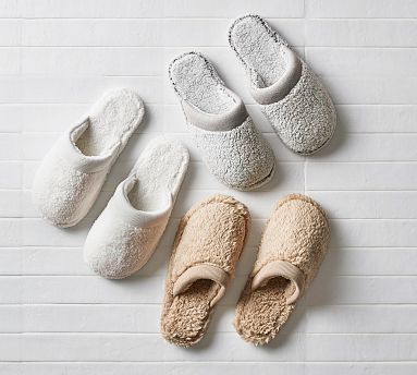 Coziest Sherpa Slippers | Pottery Barn