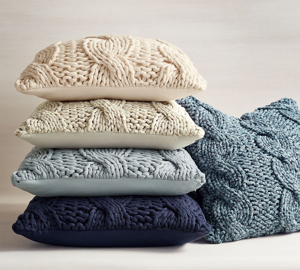 OPEN BOX: Colossal Handknit Pillow Covers | Pottery Barn