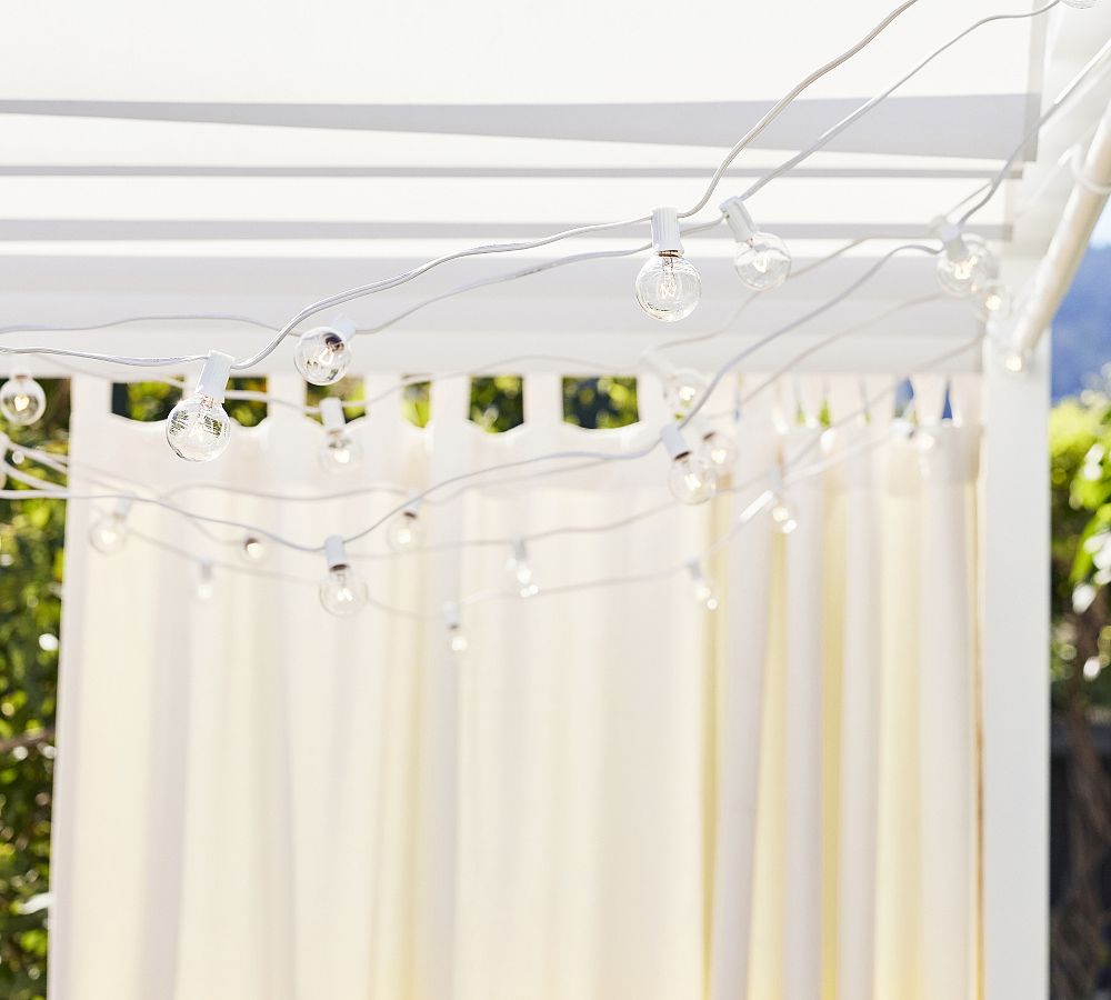 Outdoor Tab Top Curtain, 100" x 96" | Pottery Barn