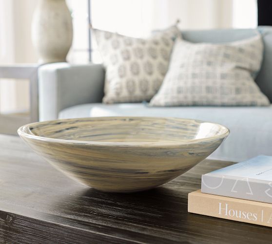 Handcrafted Marbled Bowl | Pottery Barn