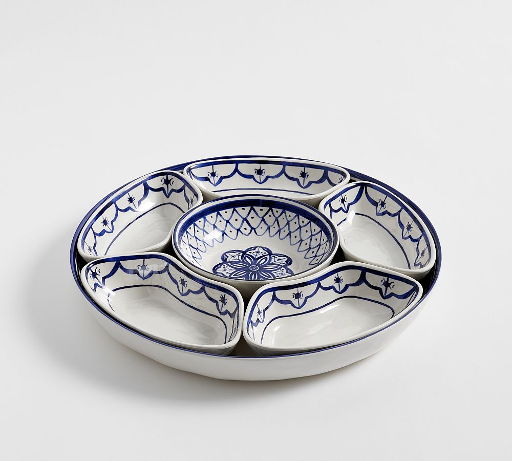 Medina Melamine Multi Condiment Server | Pottery Barn