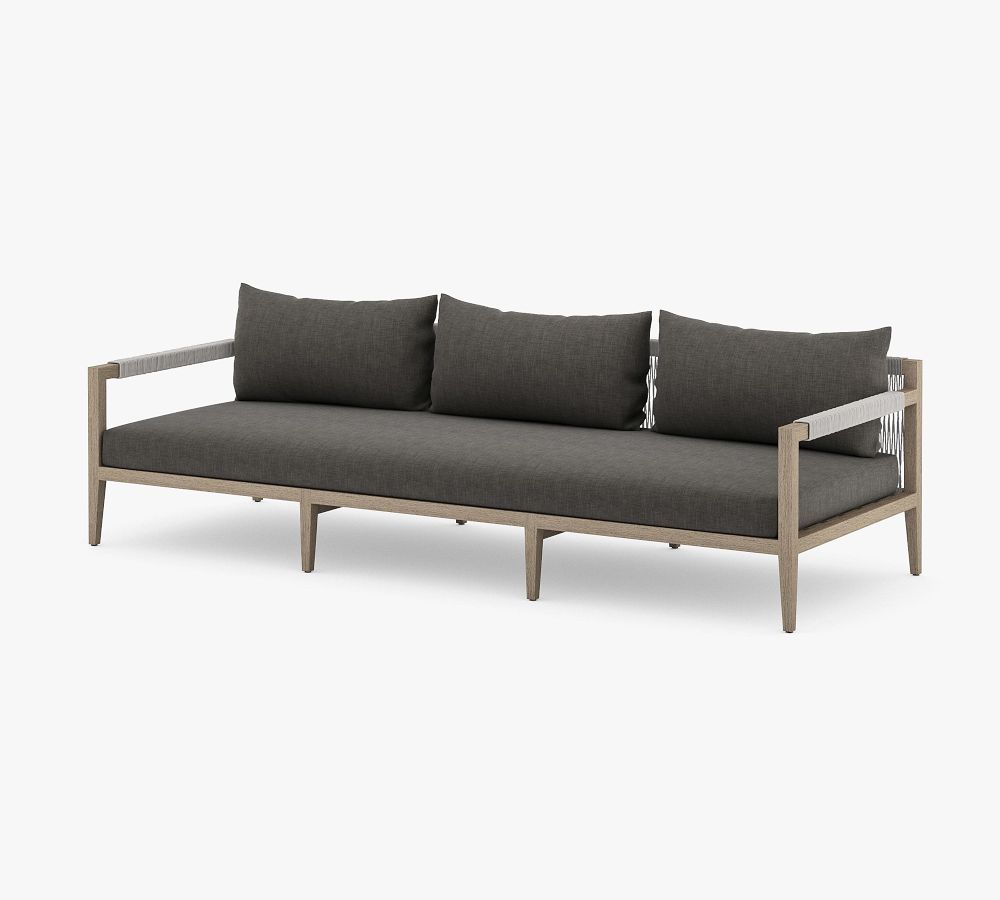 Punta Mita Teak Outdoor Sofa | Pottery Barn
