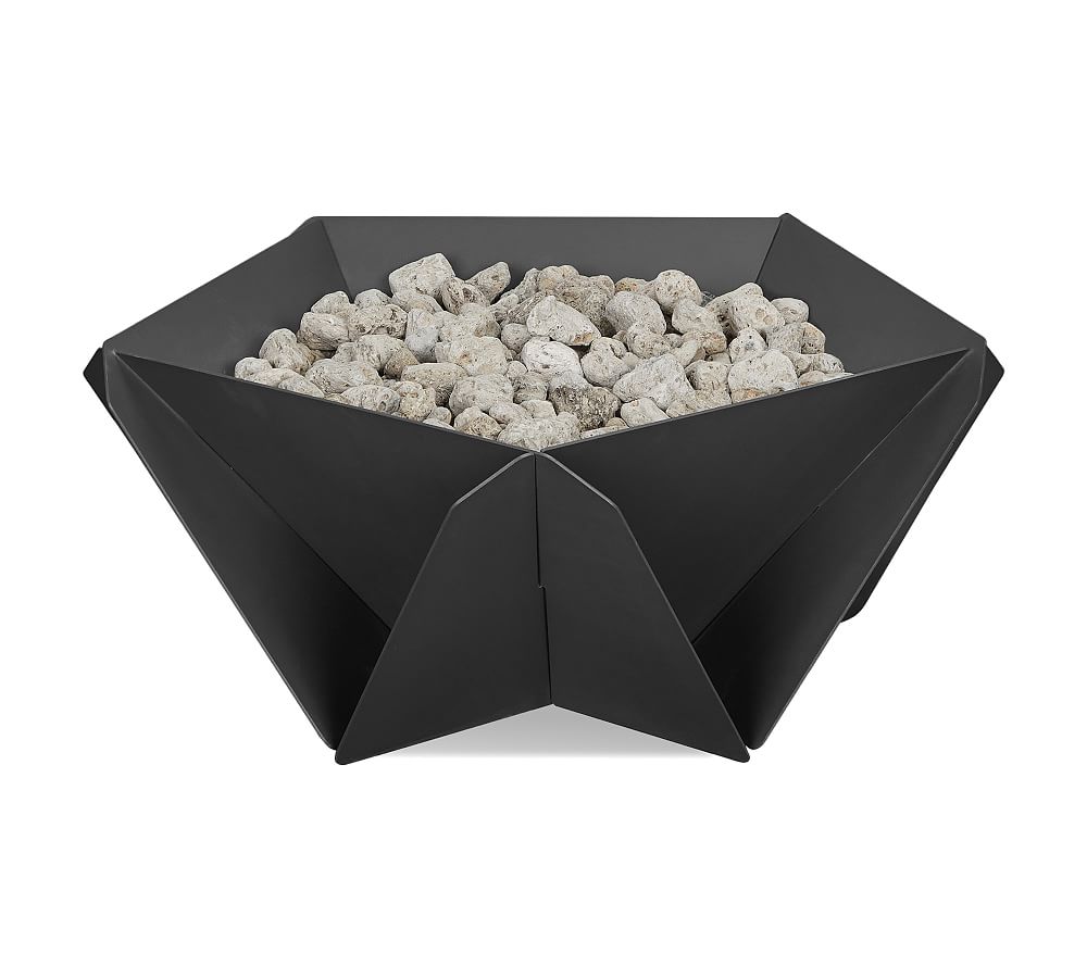 Ashford 32.5" Round Steel Propane Fire Pit | Pottery Barn