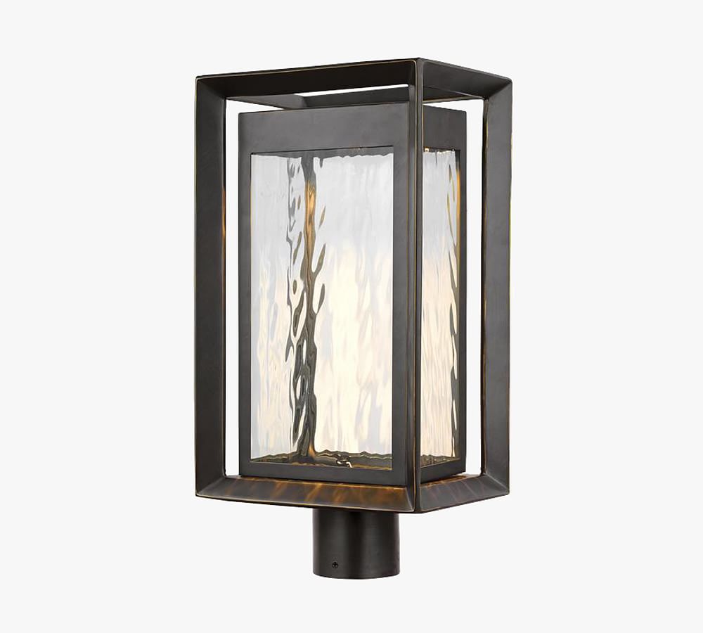 Leander Metal LED Outdoor Post Light | Pottery Barn
