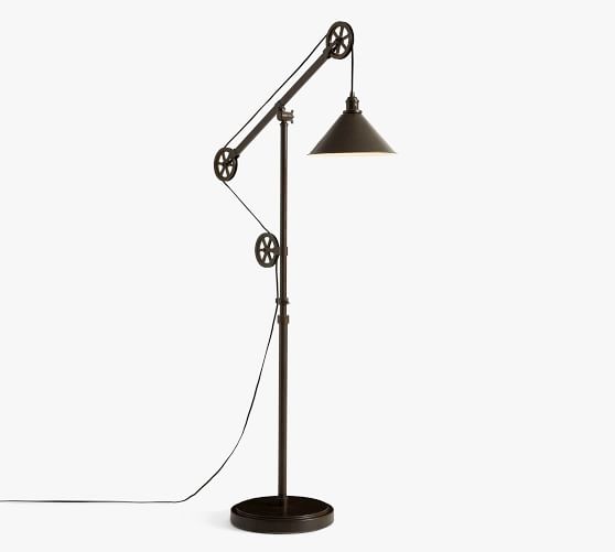 Warren Pulley Task Floor Lamp | Pottery Barn