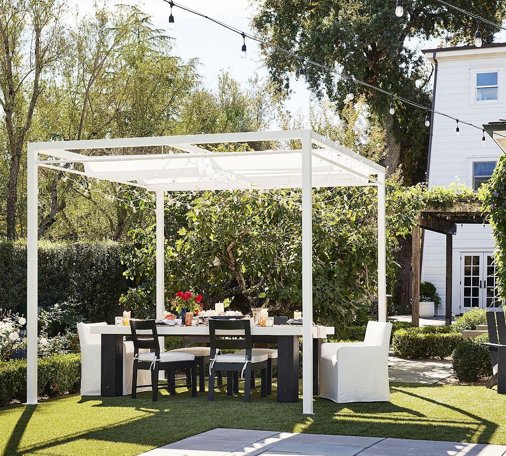 Malibu Metal Outdoor Canopy | Pottery Barn