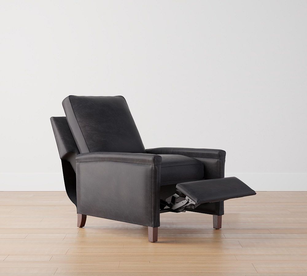 Tyler Leather Square Arm Recliner Chair | Pottery Barn