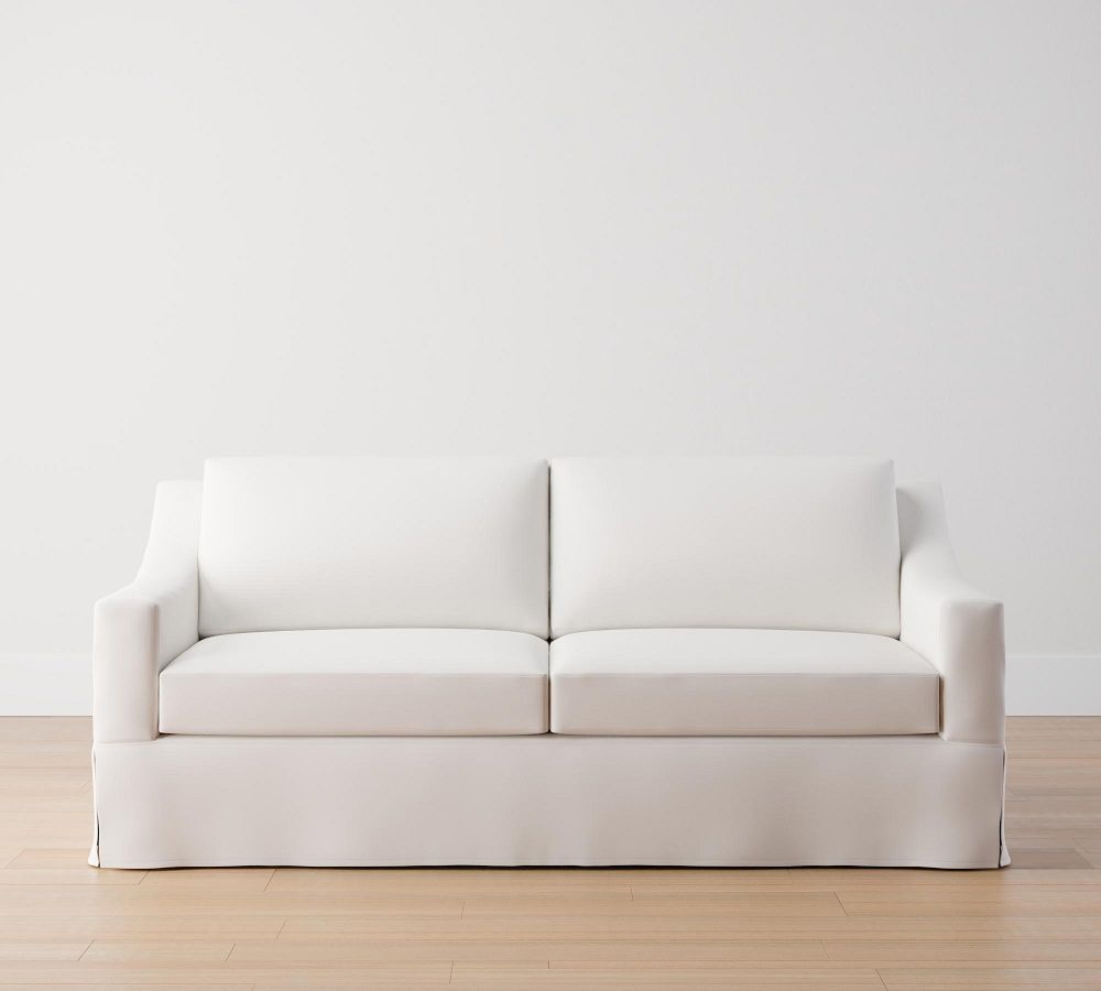 York Slope Arm Slipcovered Sleeper Sofa | Pottery Barn